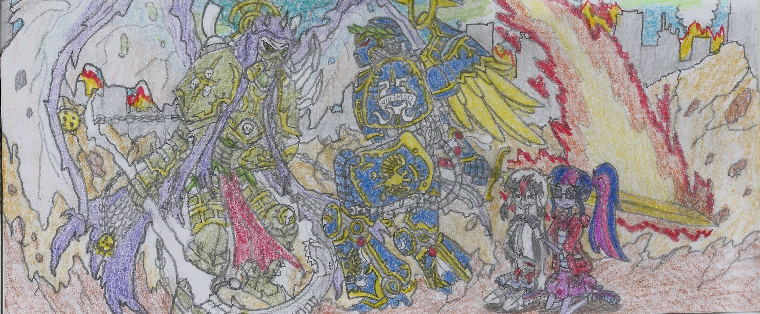 #2129658 - safe, artist:nephilim rider, sci-twi, twilight sparkle, oc ...