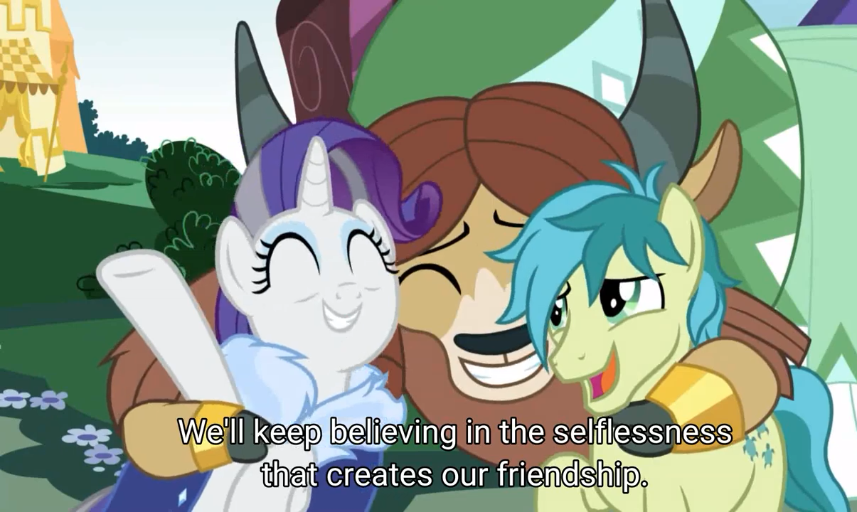 #2130298 - safe, screencap, rarity, sandbar, yona, earth pony, pony ...