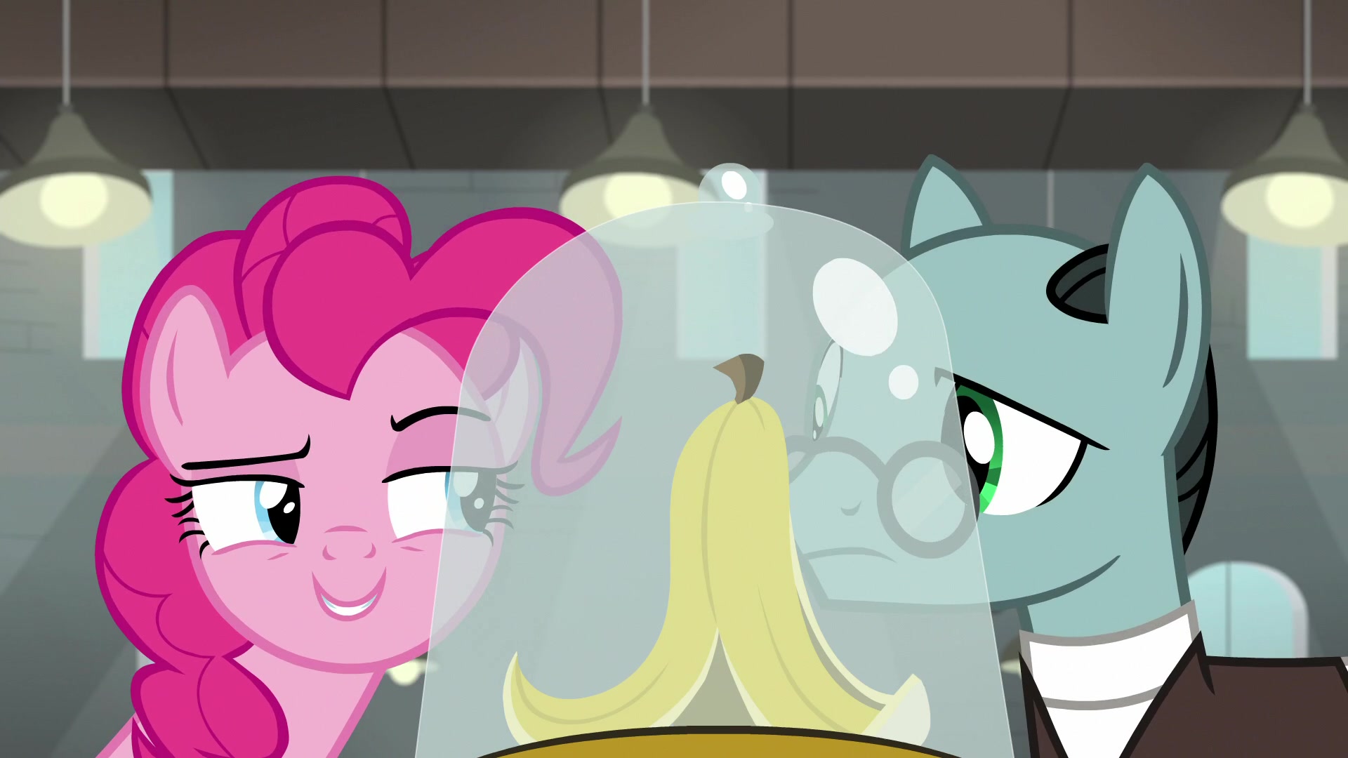 #2111441 - safe, screencap, pinkie pie, sans smirk, earth pony, pony ...