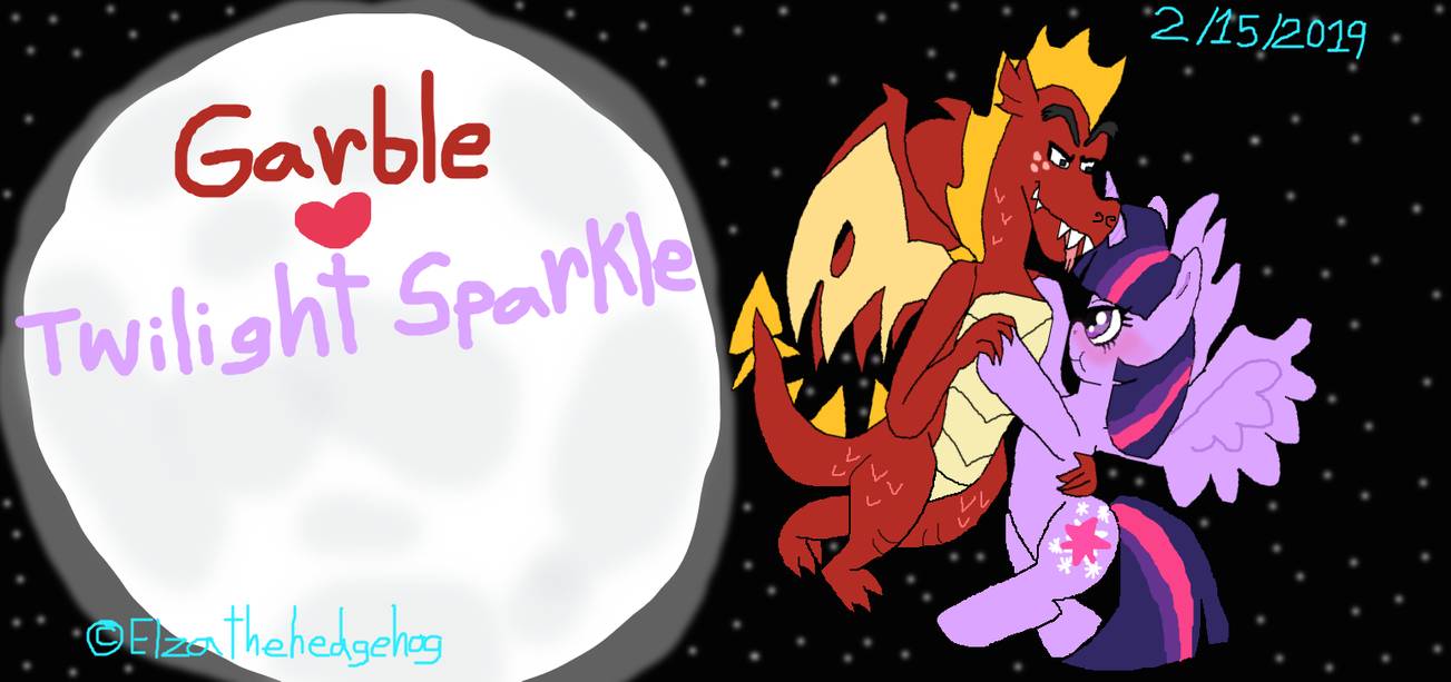 #2148101 - safe, artist:elzathehedgehog, garble, twilight sparkle ...