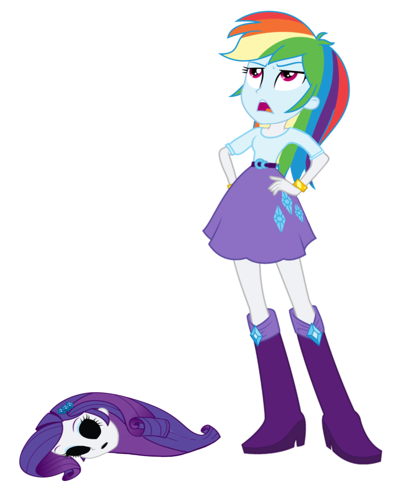 #2152427 - safe, edit, rainbow dash, rarity, equestria girls, bodysuit ...