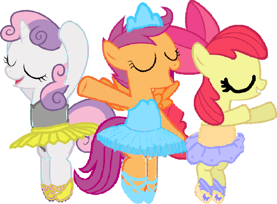 #2135728 - safe, artist:angrymetal, apple bloom, scootaloo, sweetie ...