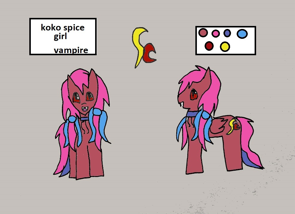 #2249256 - safe, artist:ask-luciavampire, oc, oc:koko spice, pony ...