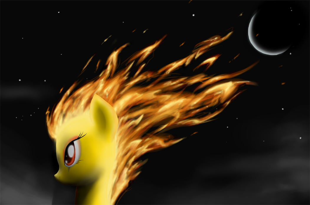 #2254544 - safe, artist:zigword, oc, oc only, fire pony, pony, ponyta ...