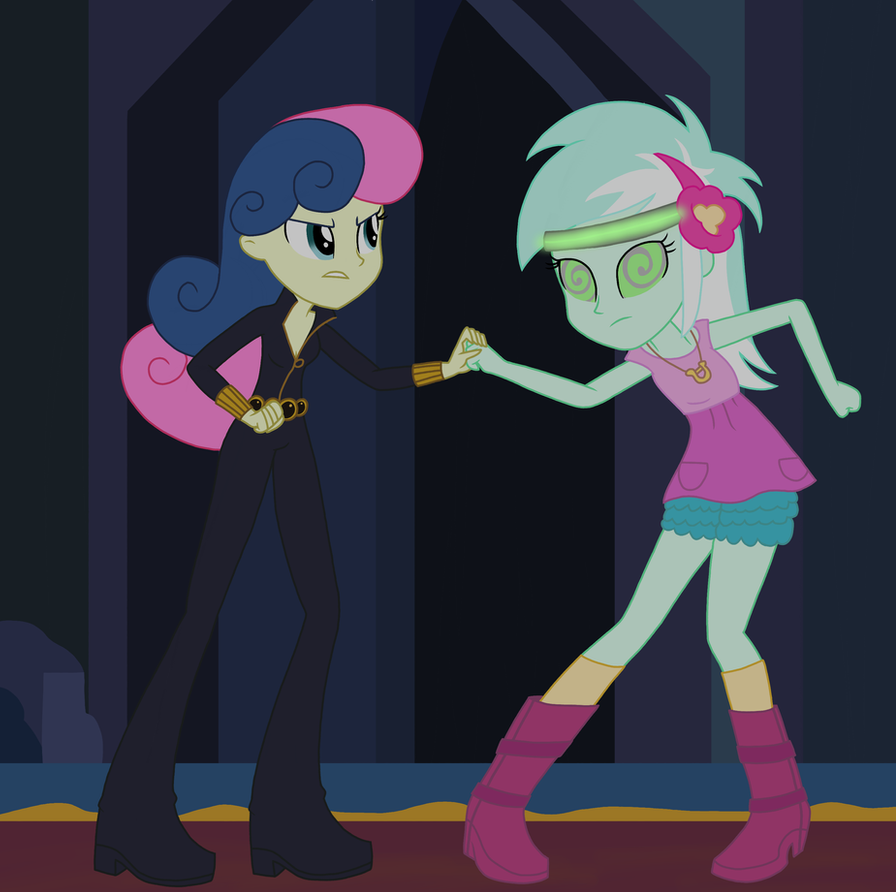 #2256360 - safe, artist:12amuwu, bon bon, lyra heartstrings, sweetie ...