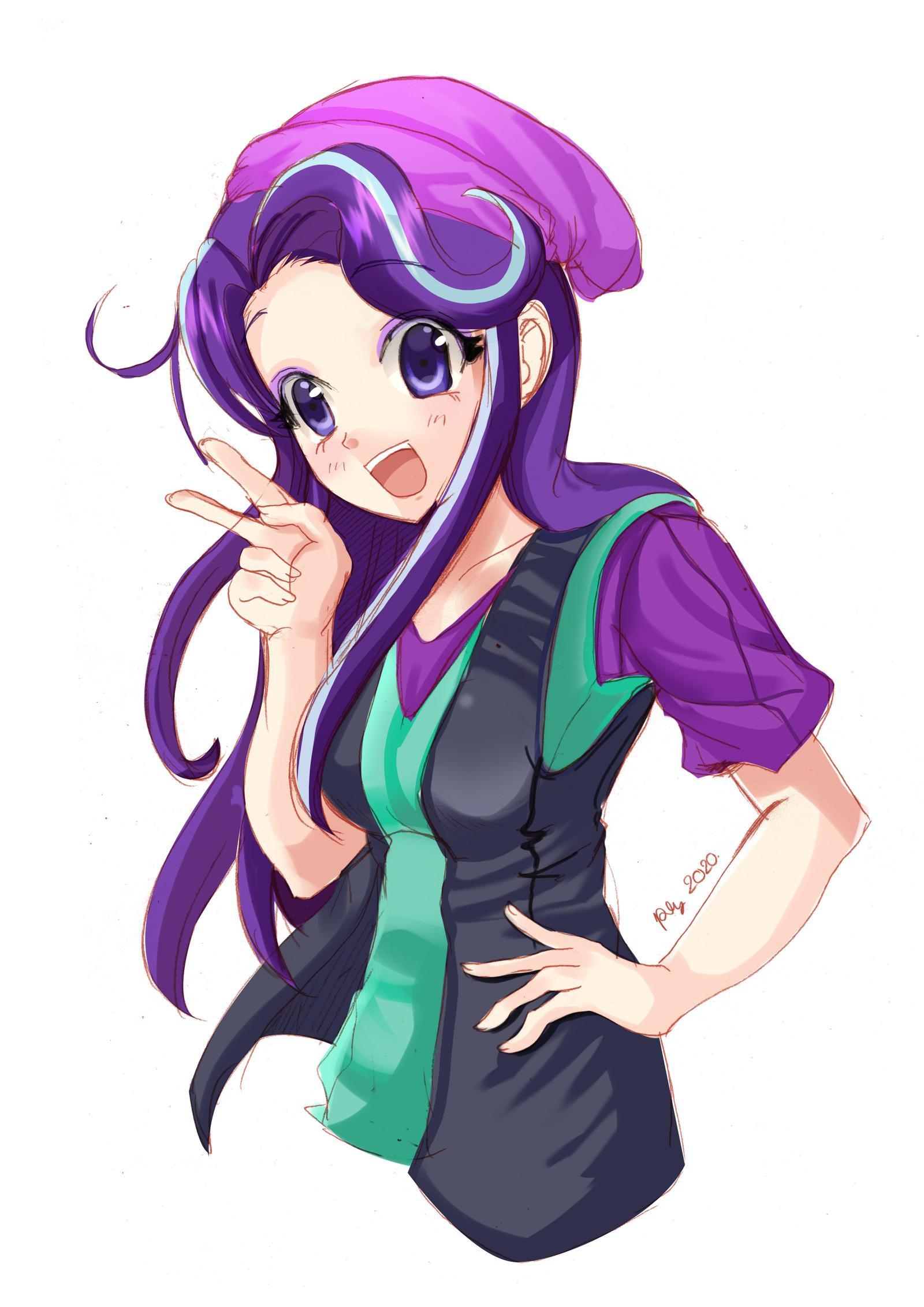 #2257221 - safe, artist:love2eategg, starlight glimmer, human ...
