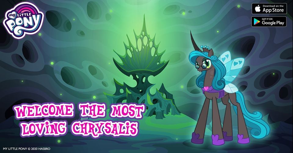#2257380 - safe, gameloft, queen chrysalis, changeling, changeling ...