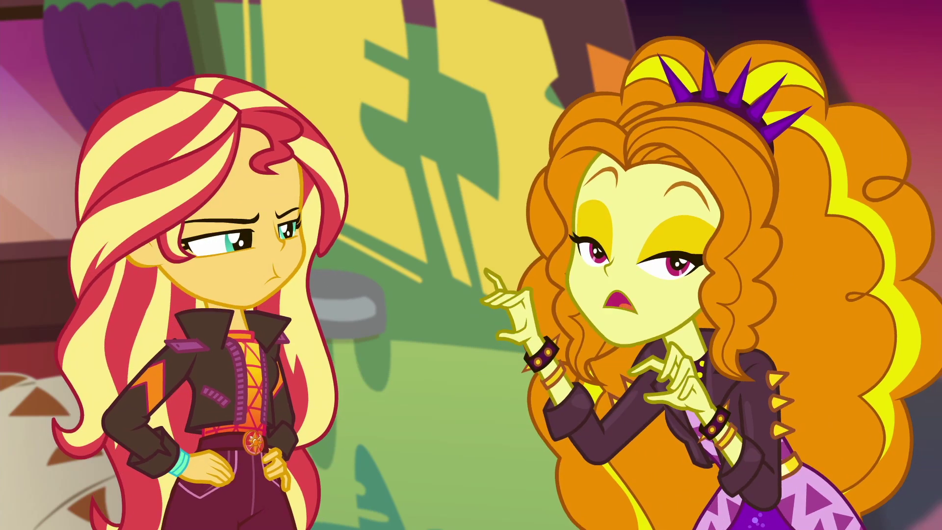 #2258553 - safe, screencap, adagio dazzle, sunset shimmer, equestria ...