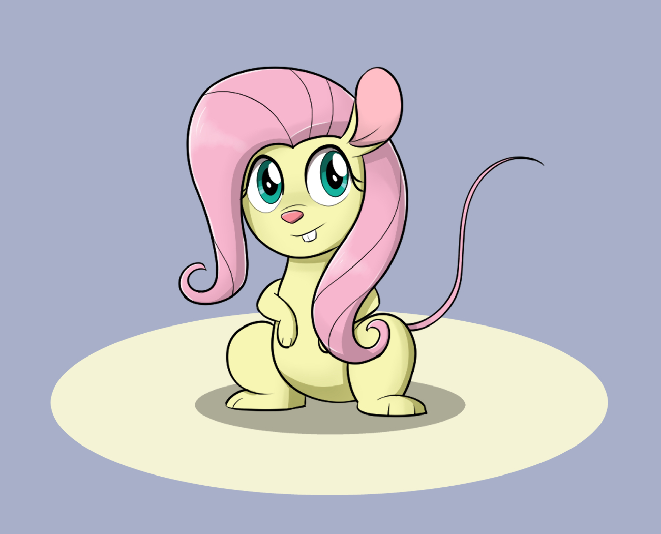 #2239561 - safe, artist:mew-me, fluttershy, mouse, cute, fluttermouse ...