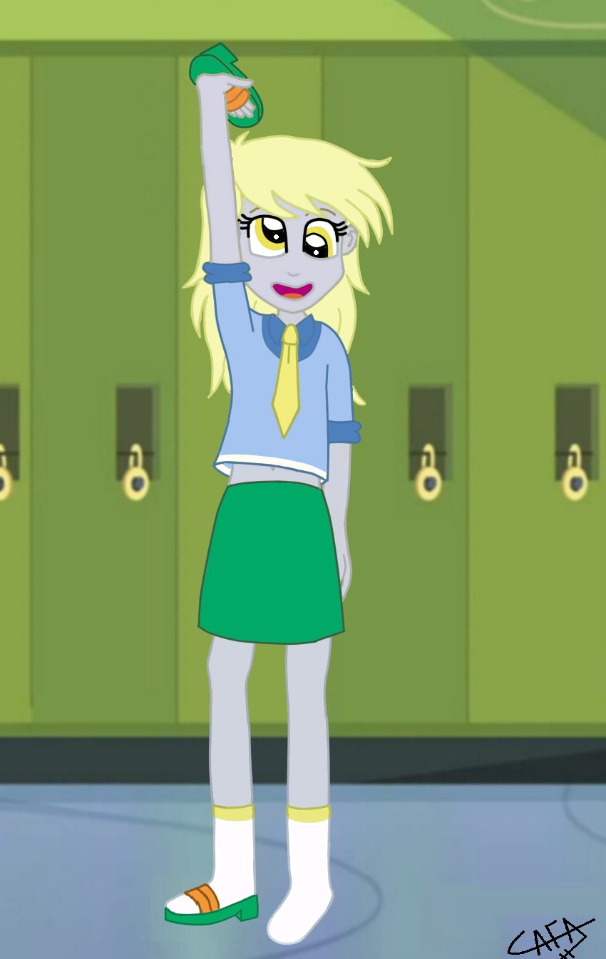 #2464619 - safe, artist:cafakero, derpy hooves, equestria girls, g4 ...