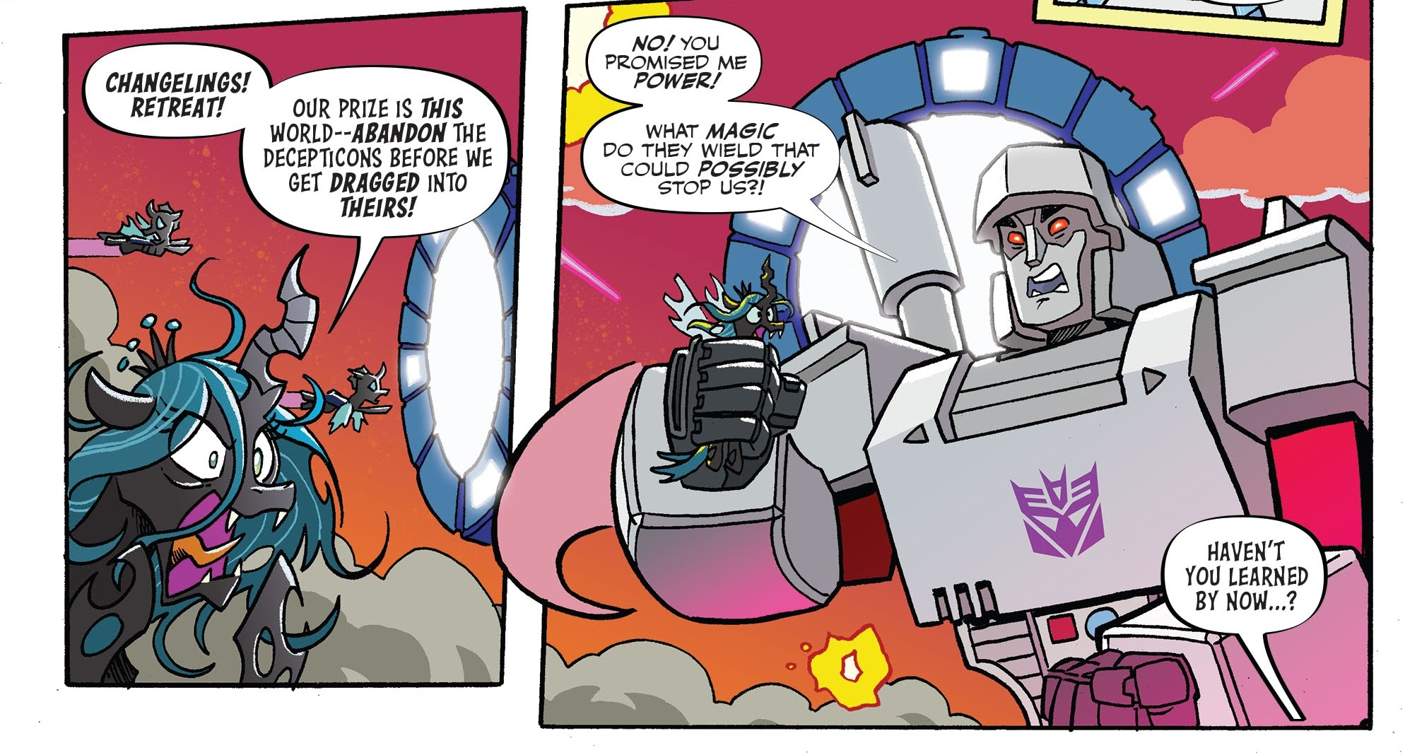 #2492566 - safe, idw, queen chrysalis, changeling, changeling queen ...