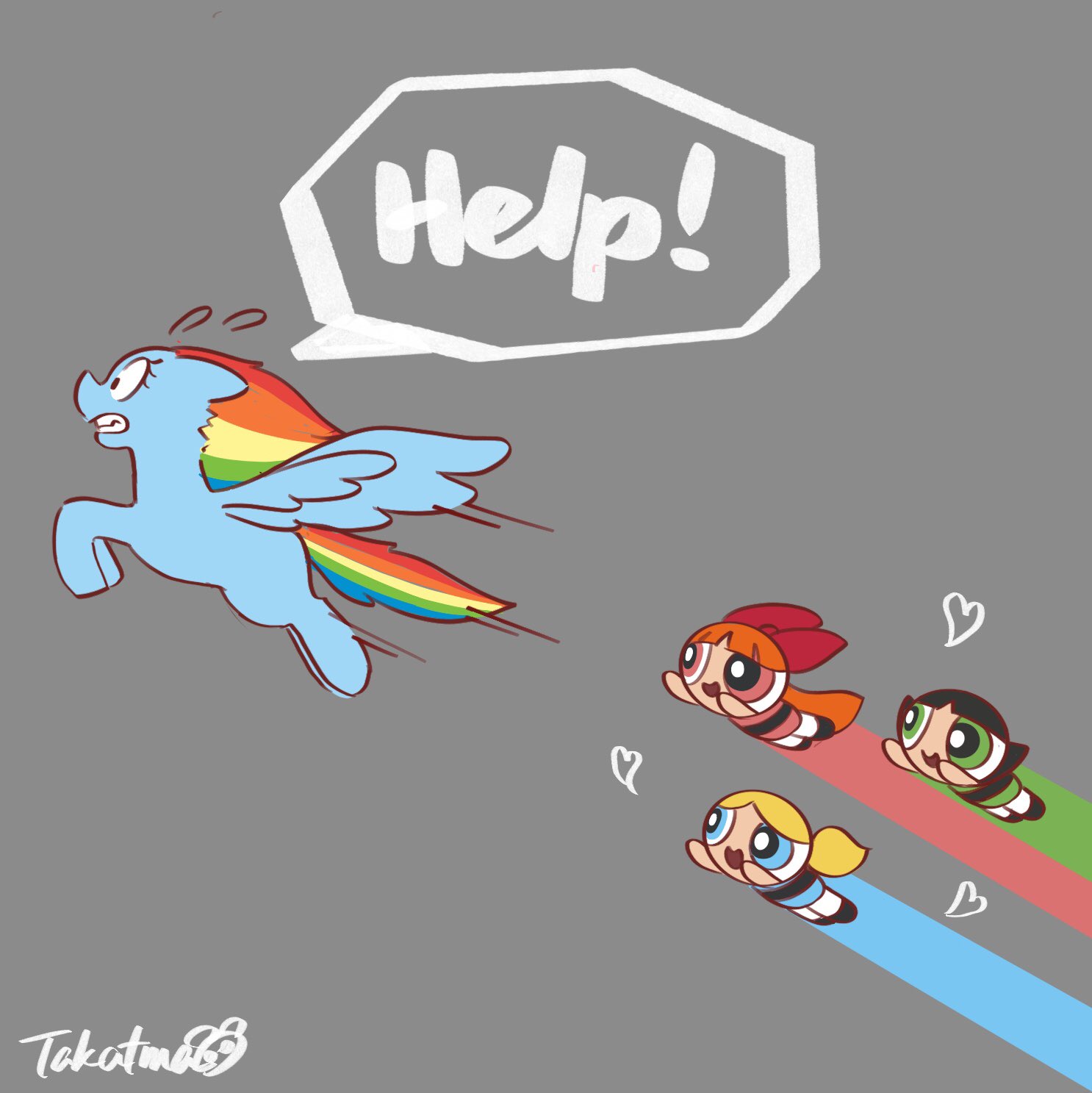 #2497643 - safe, artist:gamorangetana, rainbow dash, pegasus, pony ...