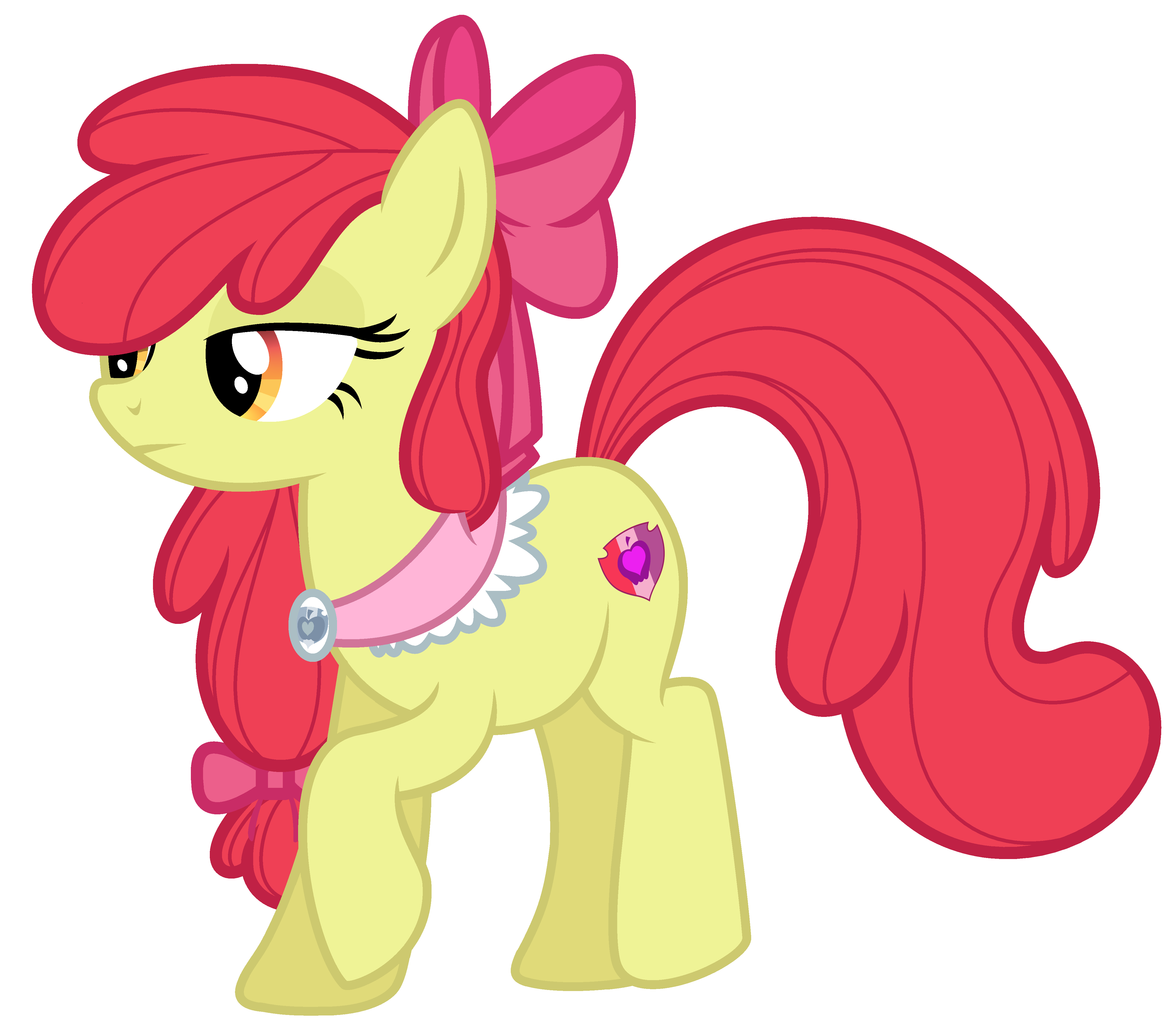 #2484337 - safe, artist:whiteplumage233, apple bloom, earth pony, pony ...
