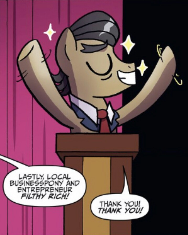 #2484385 - safe, filthy rich, earth pony, pony, g4, idw, spoiler ...