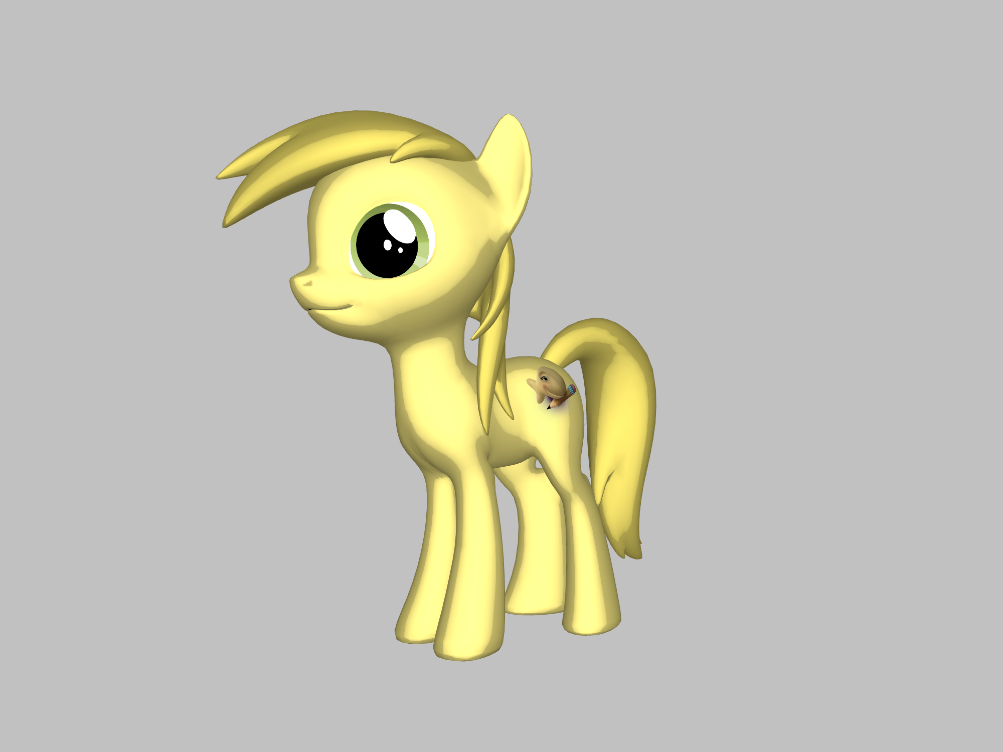 #2499957 - safe, artist:taionafan369, oc, oc only, oc:brooke, earth pony, fish, goldfish, pony ...