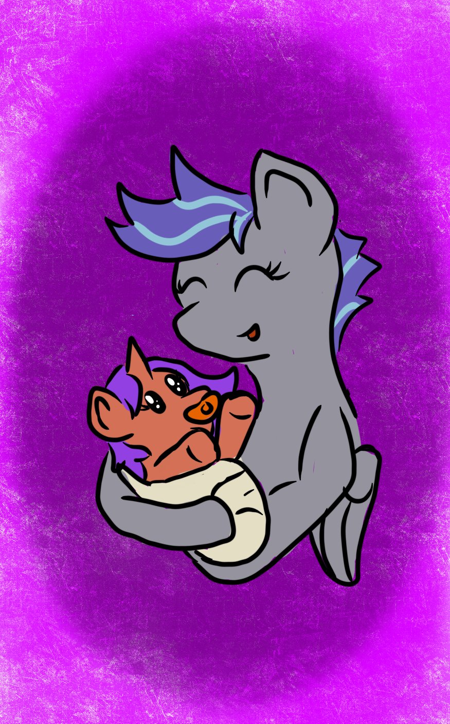 #2518360 - safe, artist:sparklepopshine, oc, oc:cloudy rain, oc:sparkle ...