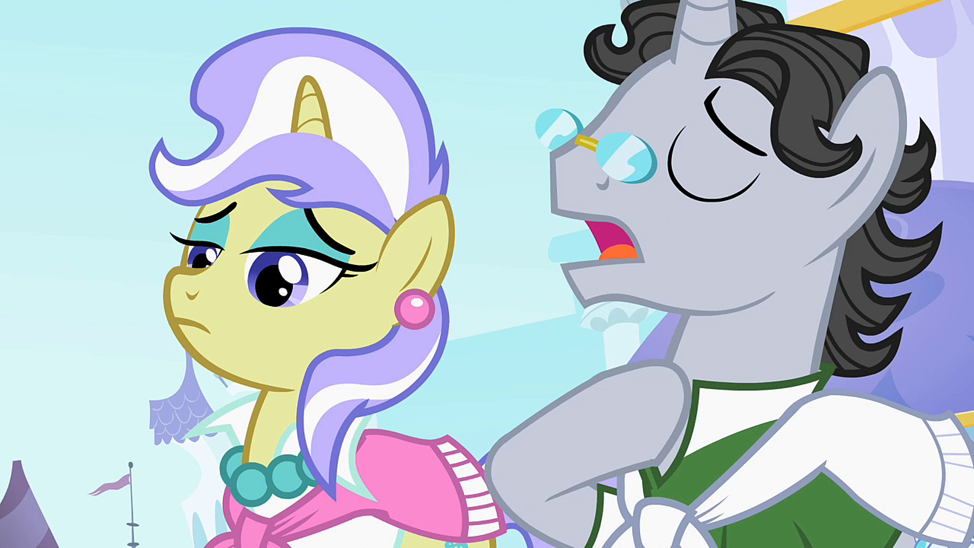 #2504164 - safe, screencap, jet set, upper crust, pony, unicorn, sweet ...