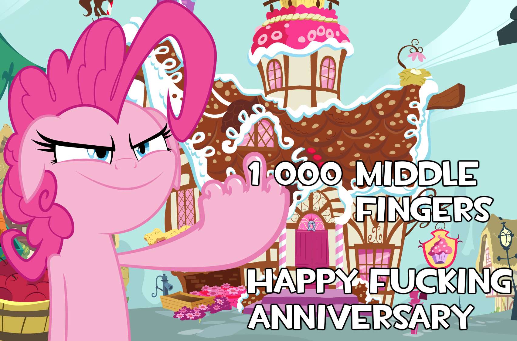 #2298644 - safe, edit, pinkie pie, earth pony, pony, g4, 1000, aviary ...