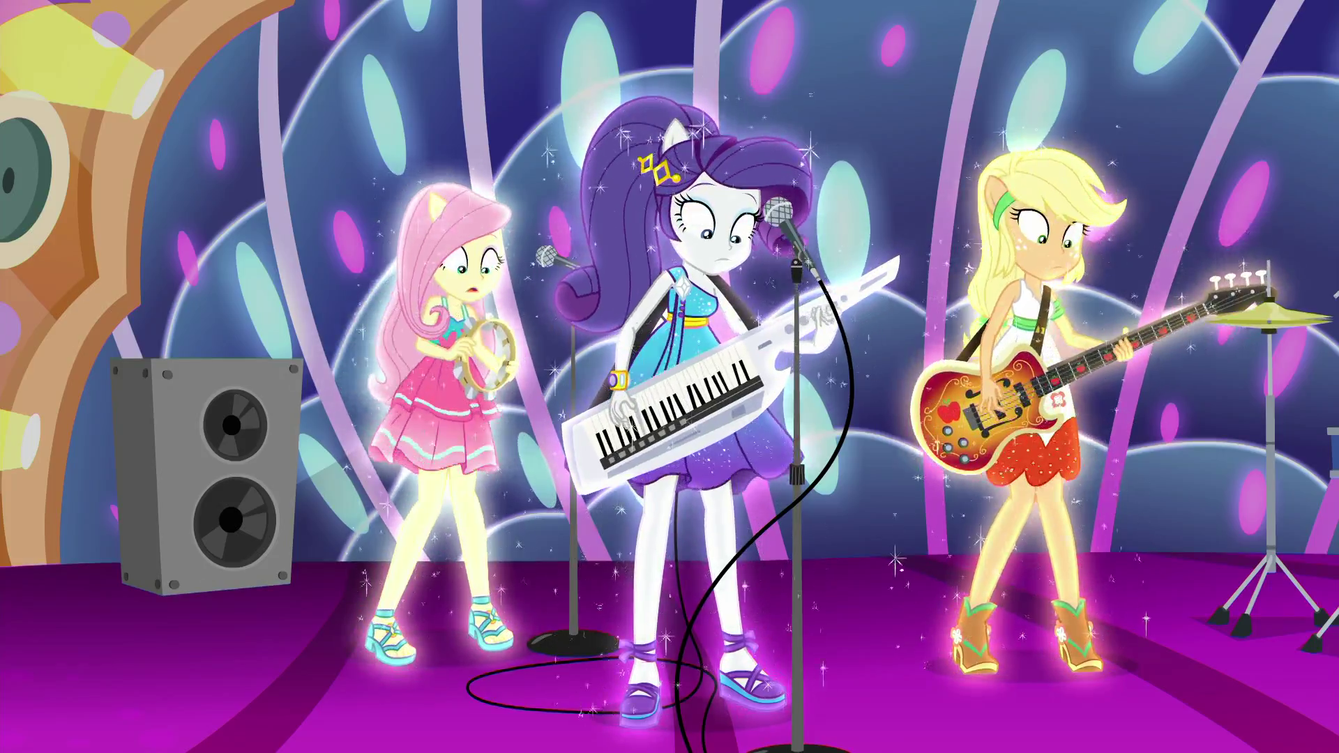 #2304193 - safe, screencap, applejack, fluttershy, rarity, equestria ...