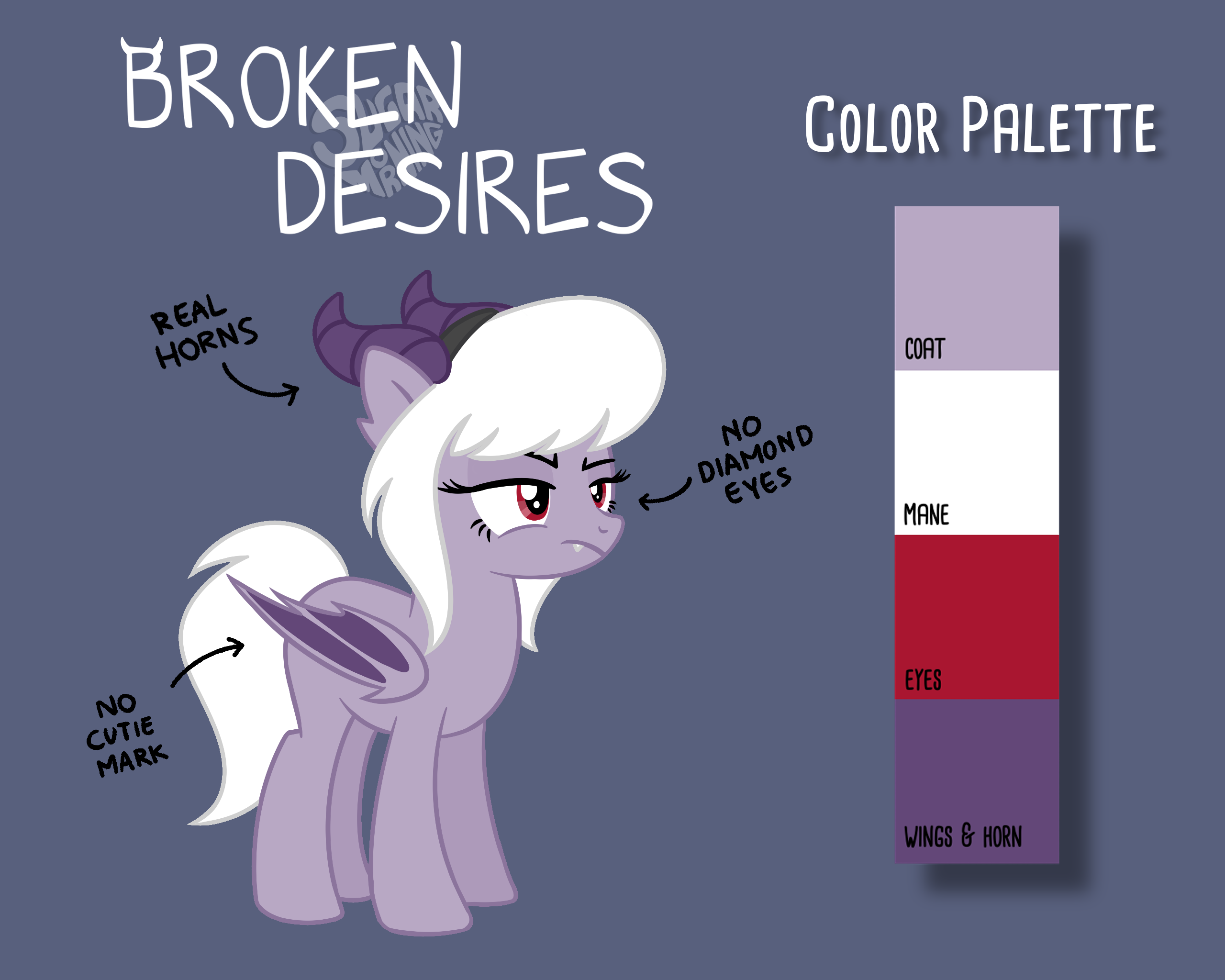 #2288863 - safe, artist:sugar morning, oc, oc only, oc:broken desires ...