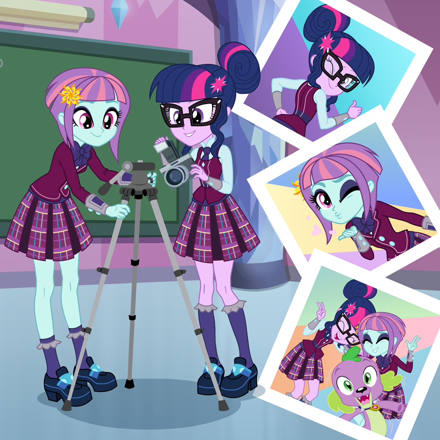 #2291059 - safe, artist:sapphiregamgee, sci-twi, spike, spike the ...
