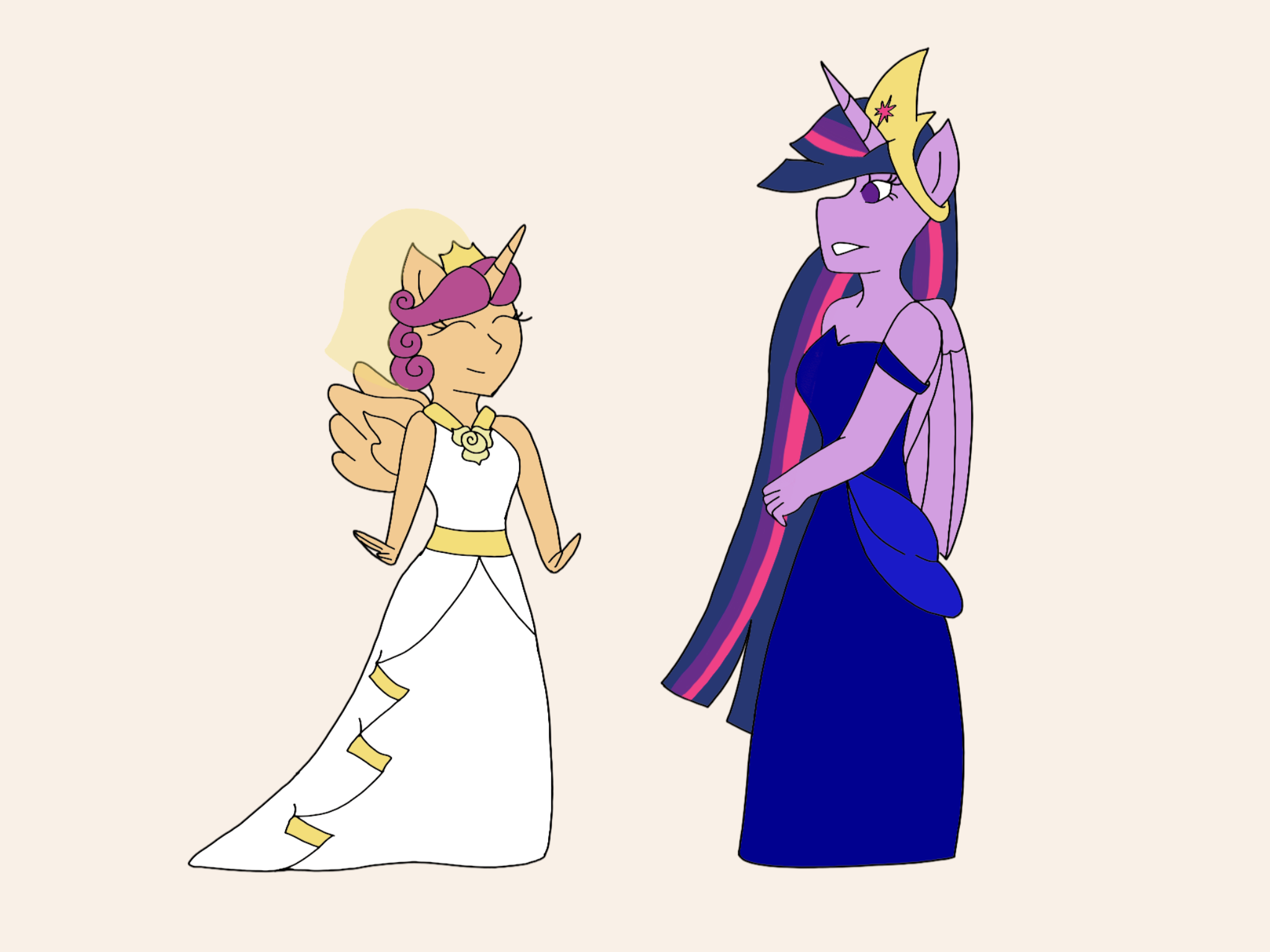2324401 Safe Artistmintymelody Scootaloo Twilight Sparkle Alicorn Anthro The Last 