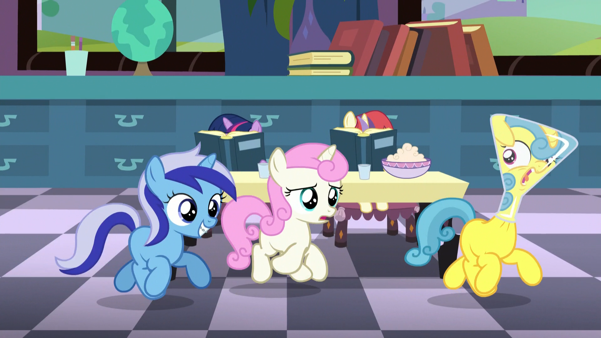#2334857 - safe, screencap, lemon hearts, minuette, moondancer ...