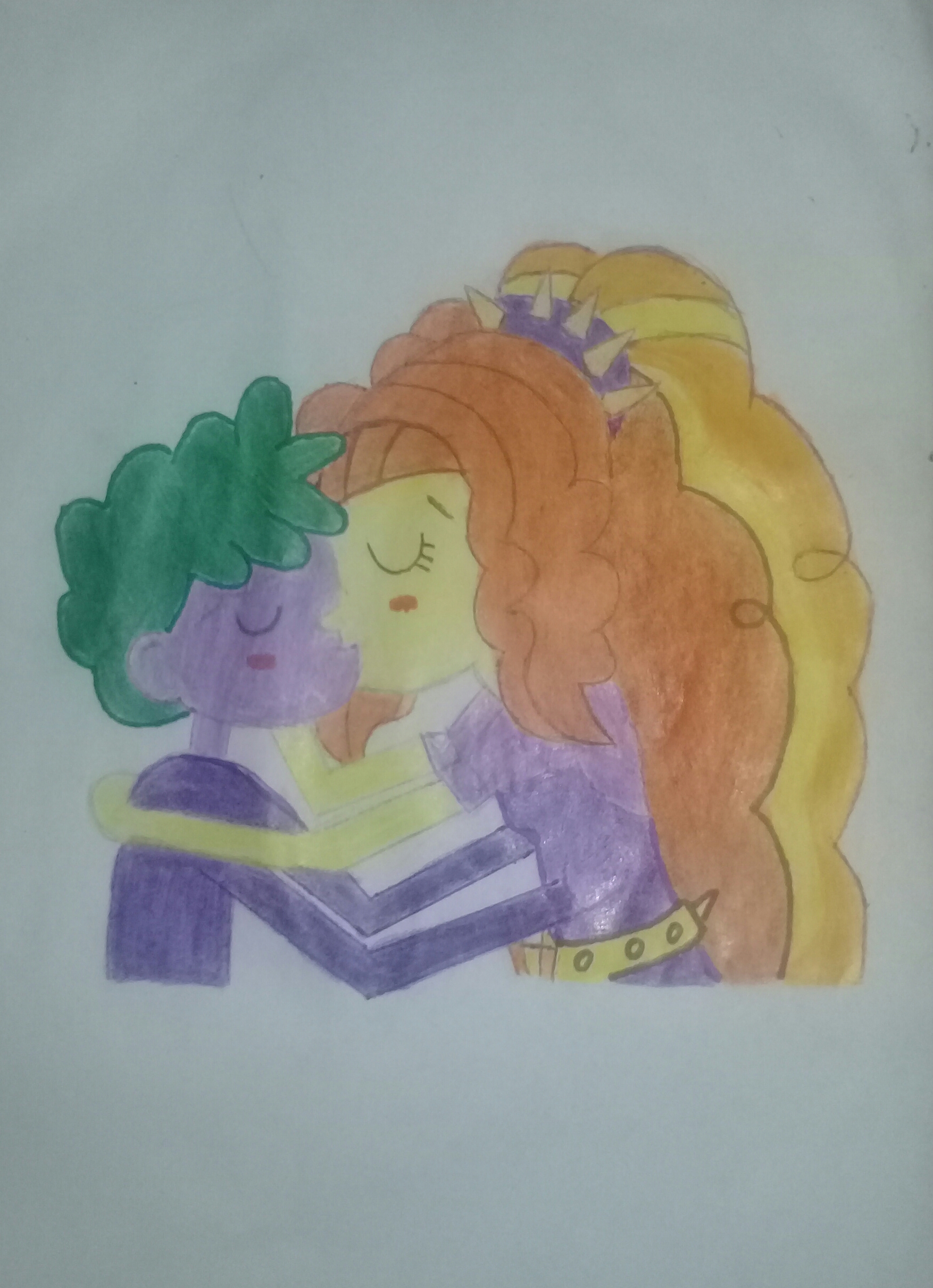 #2371012 - safe, artist:ulisesramirez132, adagio dazzle, spike ...