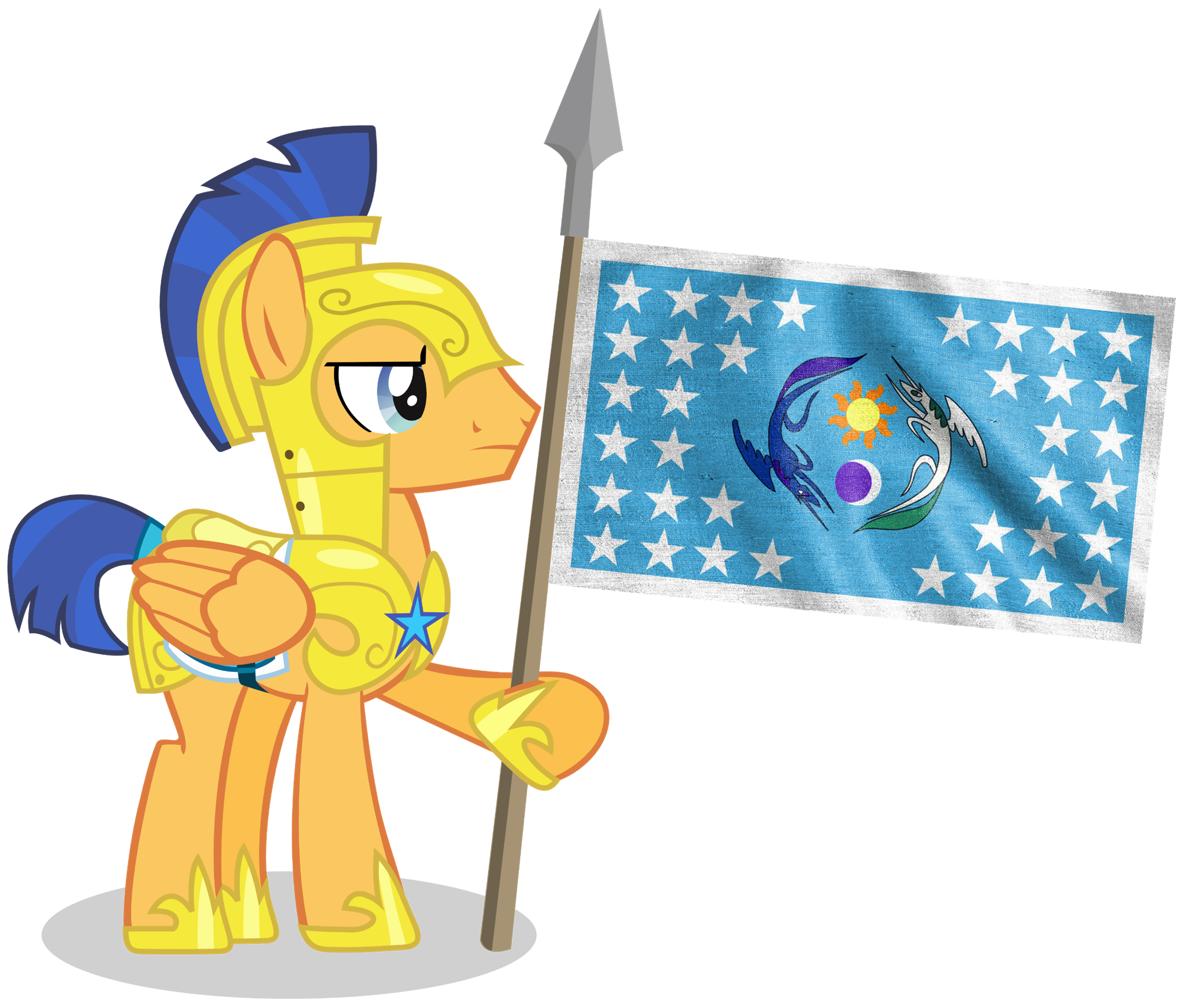 #2375474 - safe, flash sentry, pegasus, pony, g4, armor, banner, flag ...