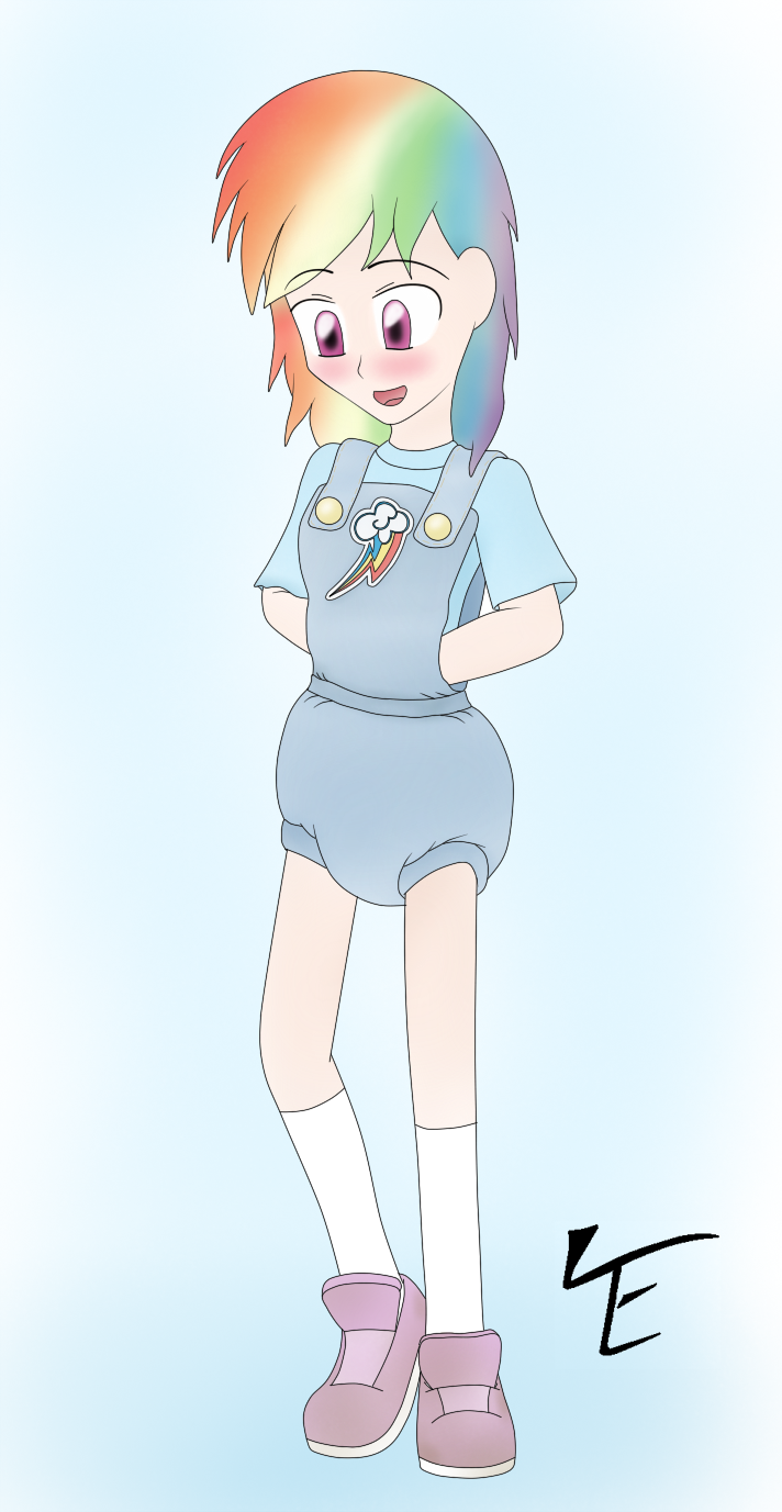#2376147 - suggestive, artist:tamaeftt, rainbow dash, human, clothes ...