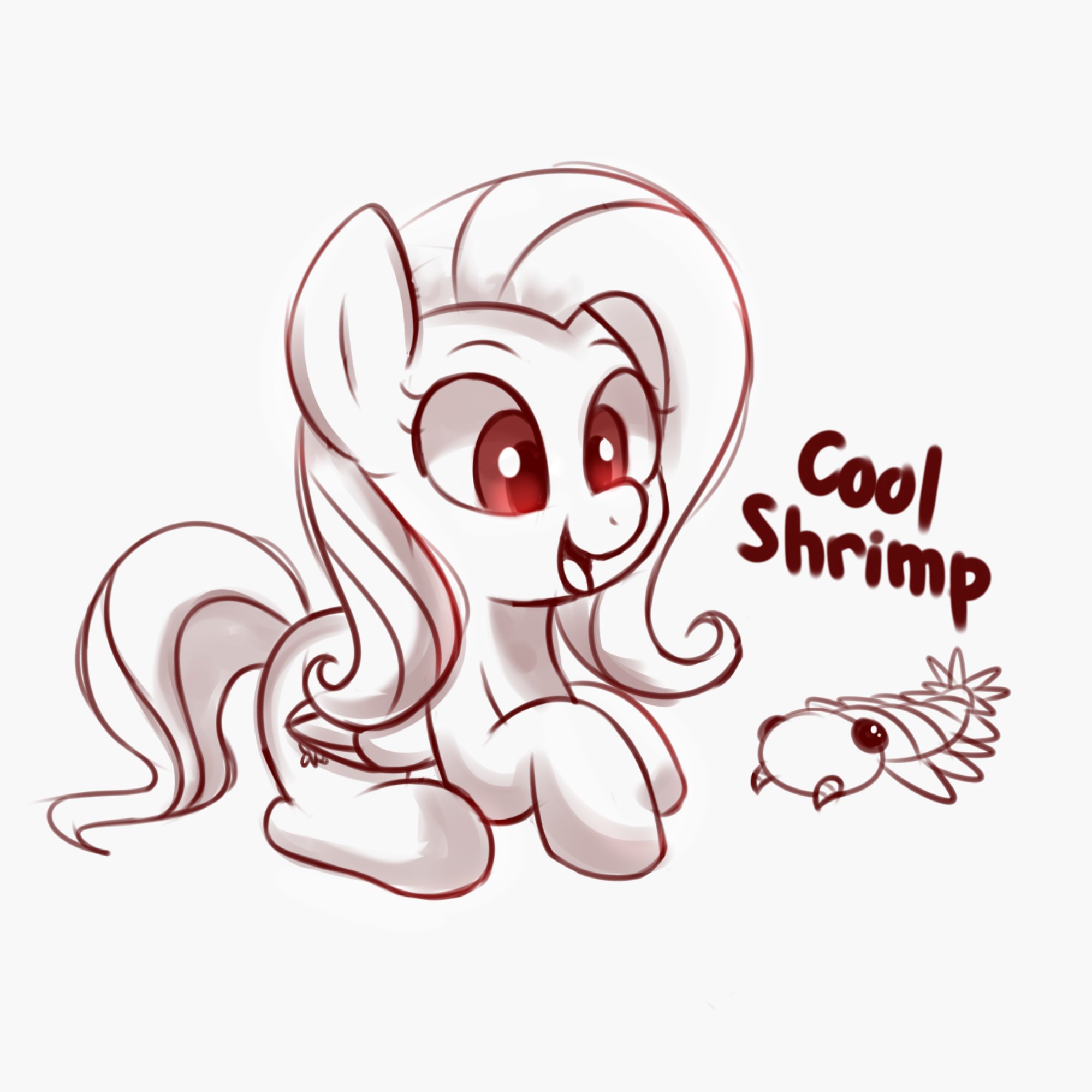 #2379682 - safe, artist:handgunboi, fluttershy, anomalocaris, pegasus ...