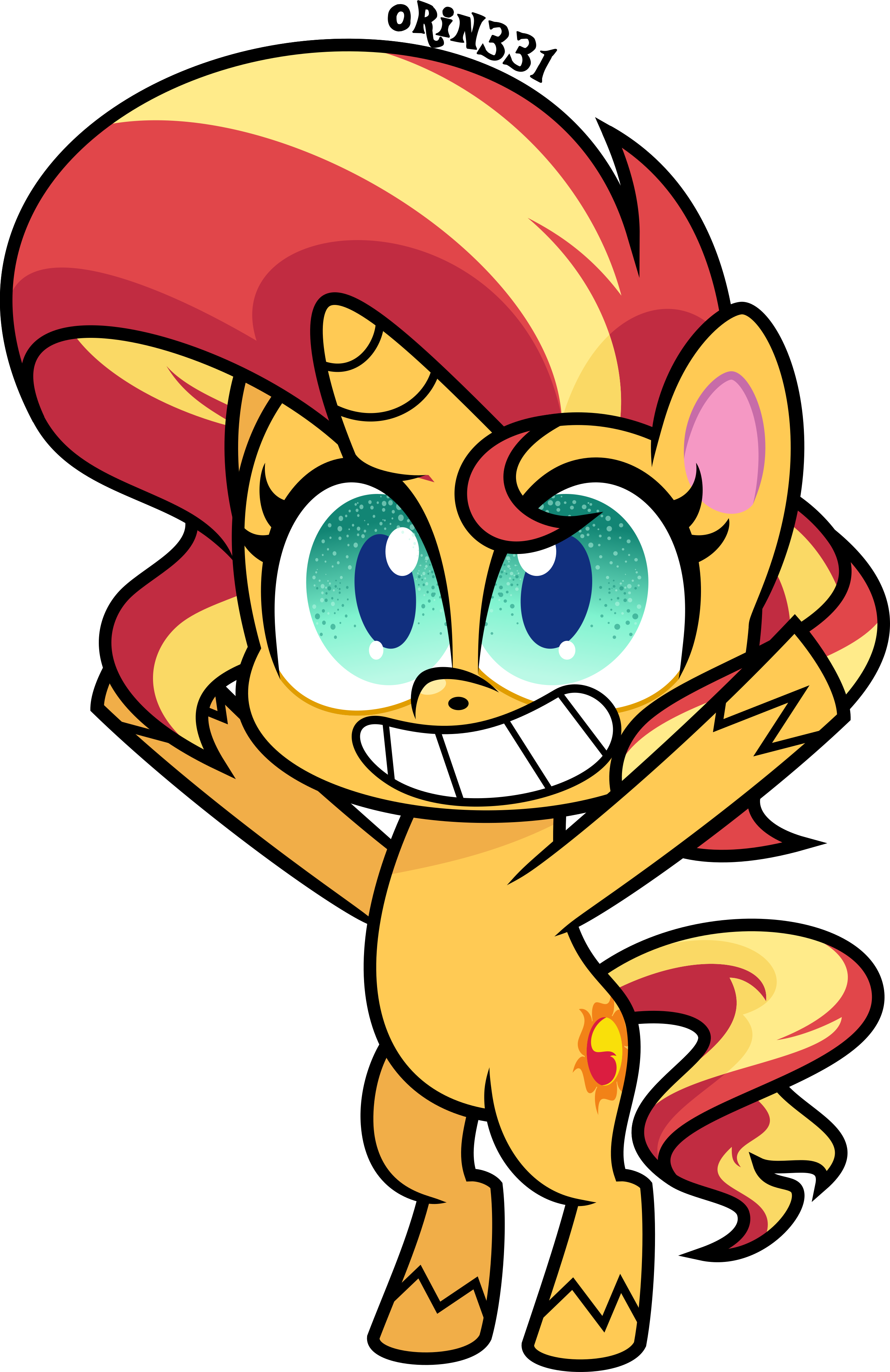 #2380090 - safe, artist:orin331, derpibooru exclusive, sunset shimmer ...