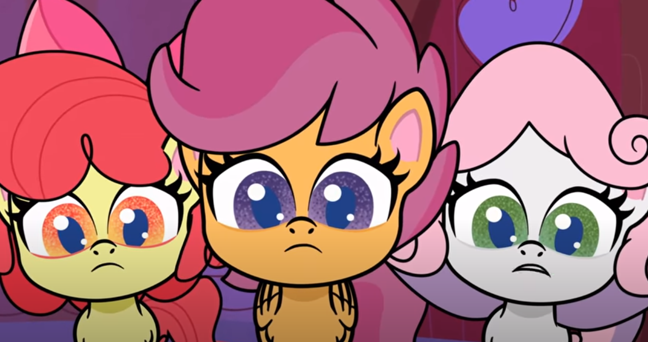 #2383340 - safe, screencap, apple bloom, scootaloo, sweetie belle ...