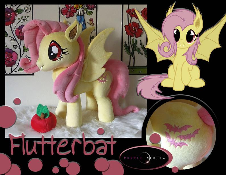 #2387101 - safe, artist:purplenebulastudios, fluttershy, bat pony, pony ...