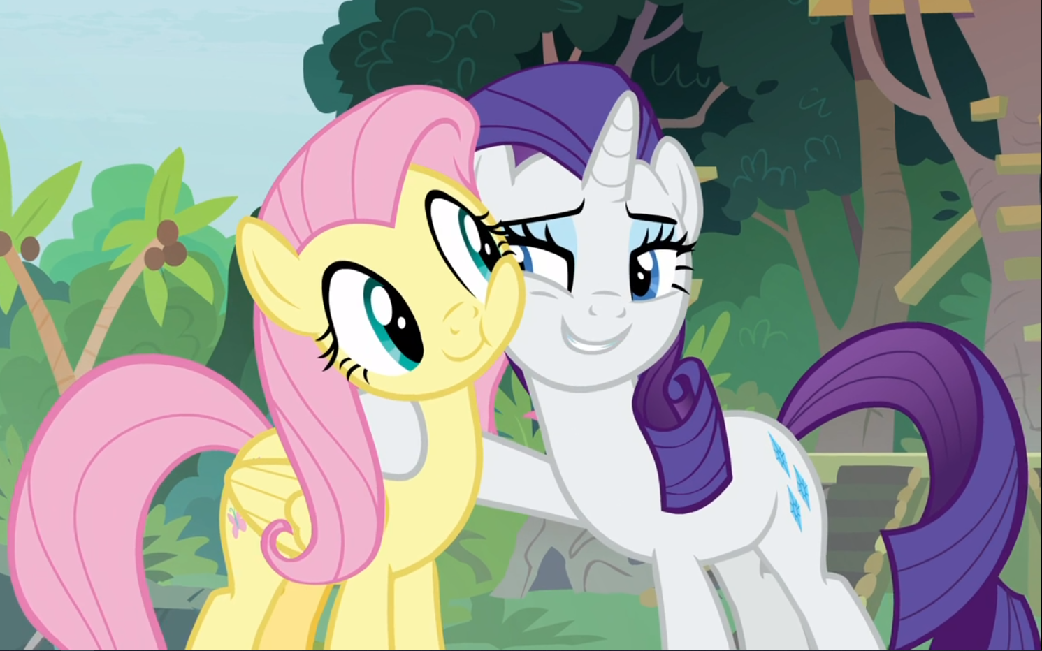 2395695 Safe Screencap Fluttershy Rarity Fake It Til You Make