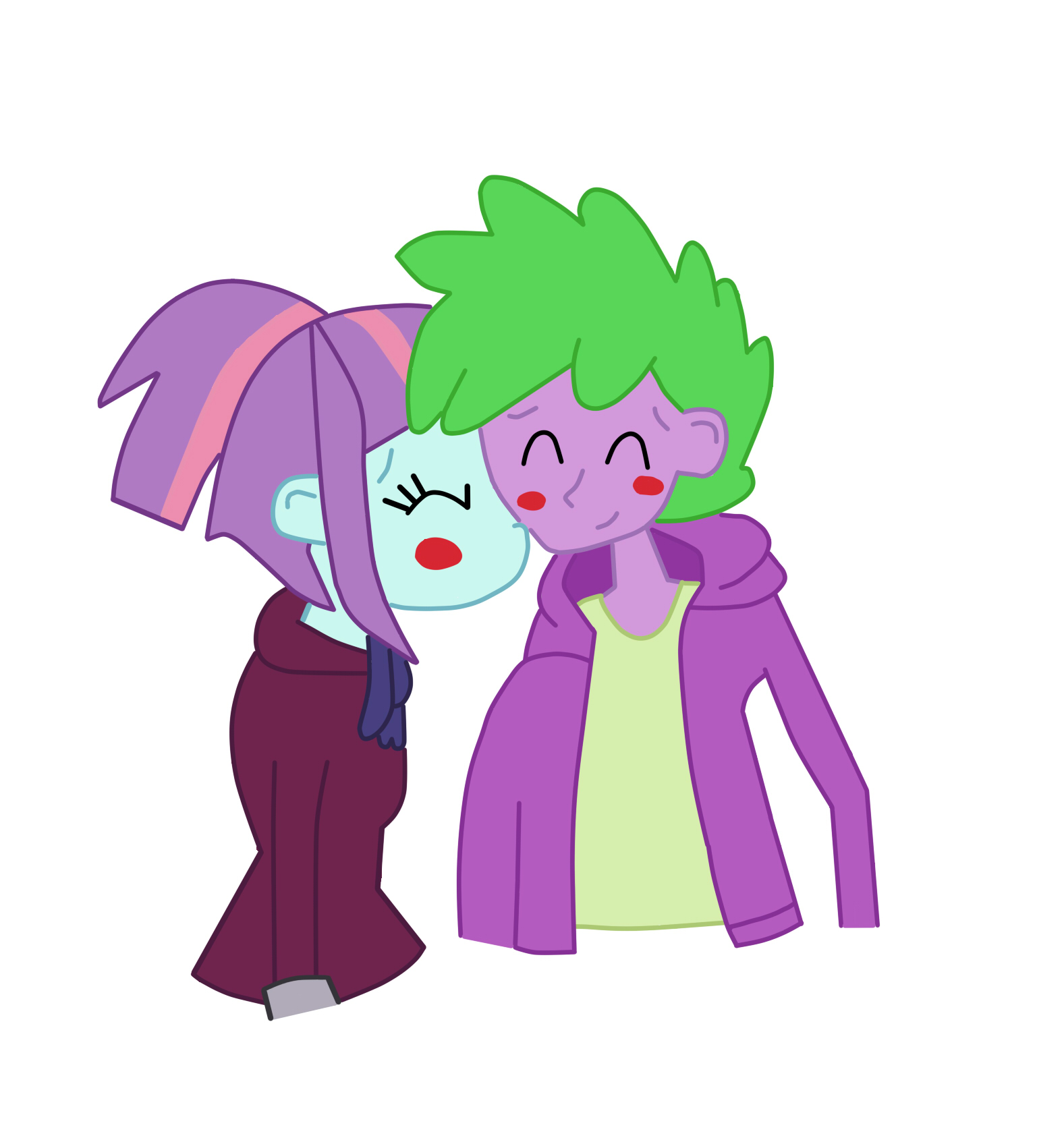 #2403221 - safe, artist:ulisesramirez132, spike, sunny flare, equestria ...