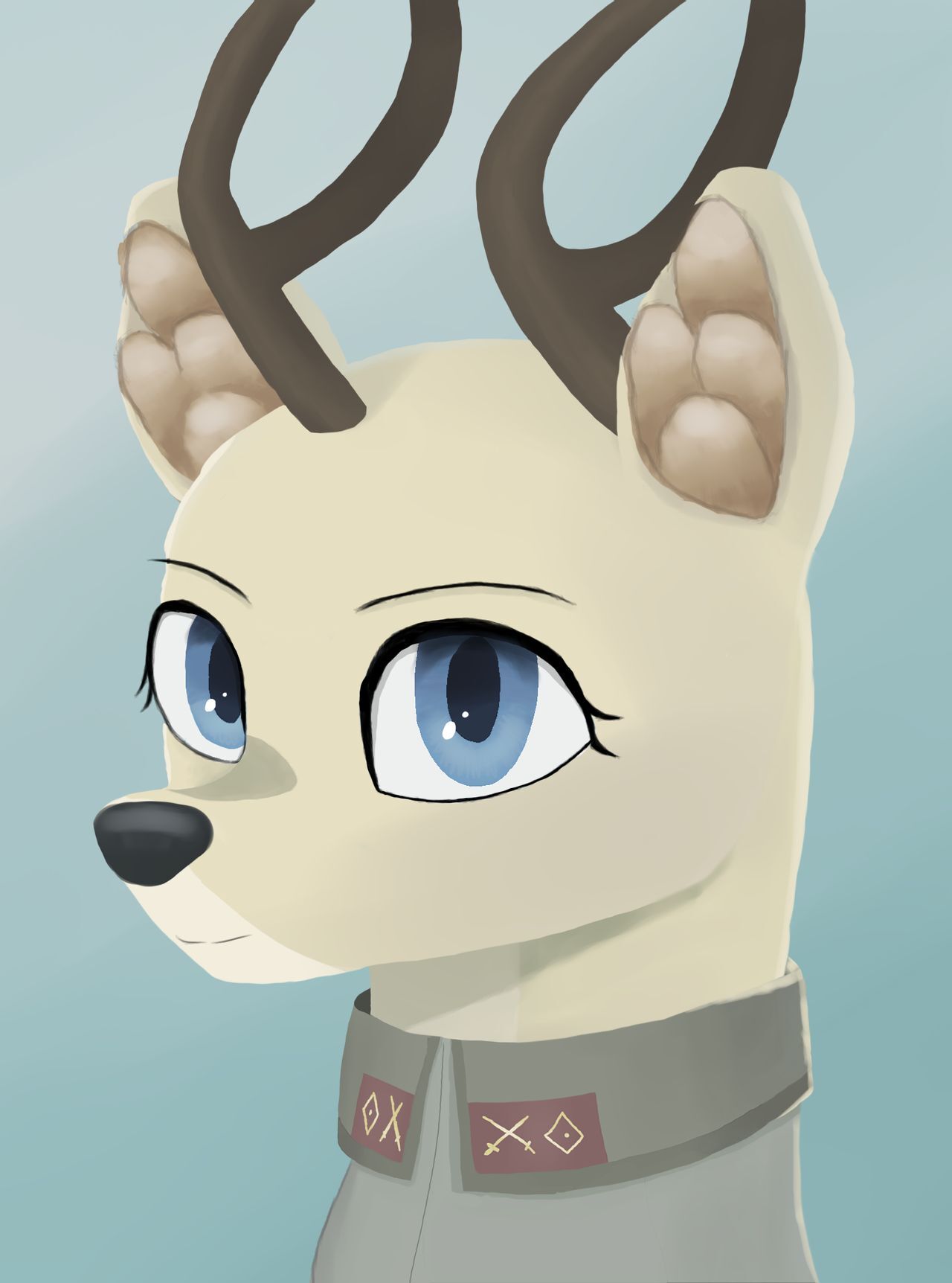 #2403477 - safe, artist:monx94, deer, equestria at war mod, army, cute ...