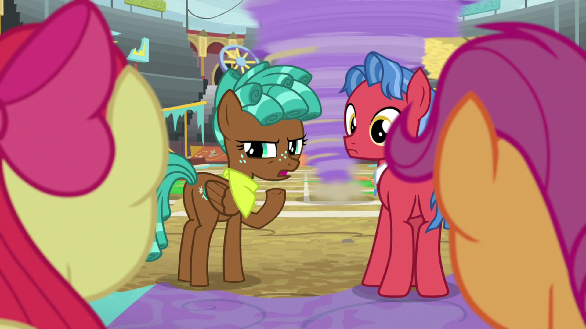 #2426270 - safe, screencap, apple bloom, biscuit, scootaloo, spur ...