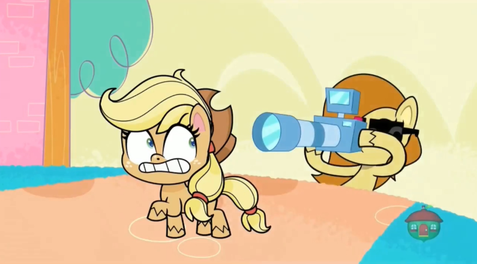 #2430484 - safe, screencap, applejack, caramel latte, earth pony, pony, g4, g4.5, my little pony ...