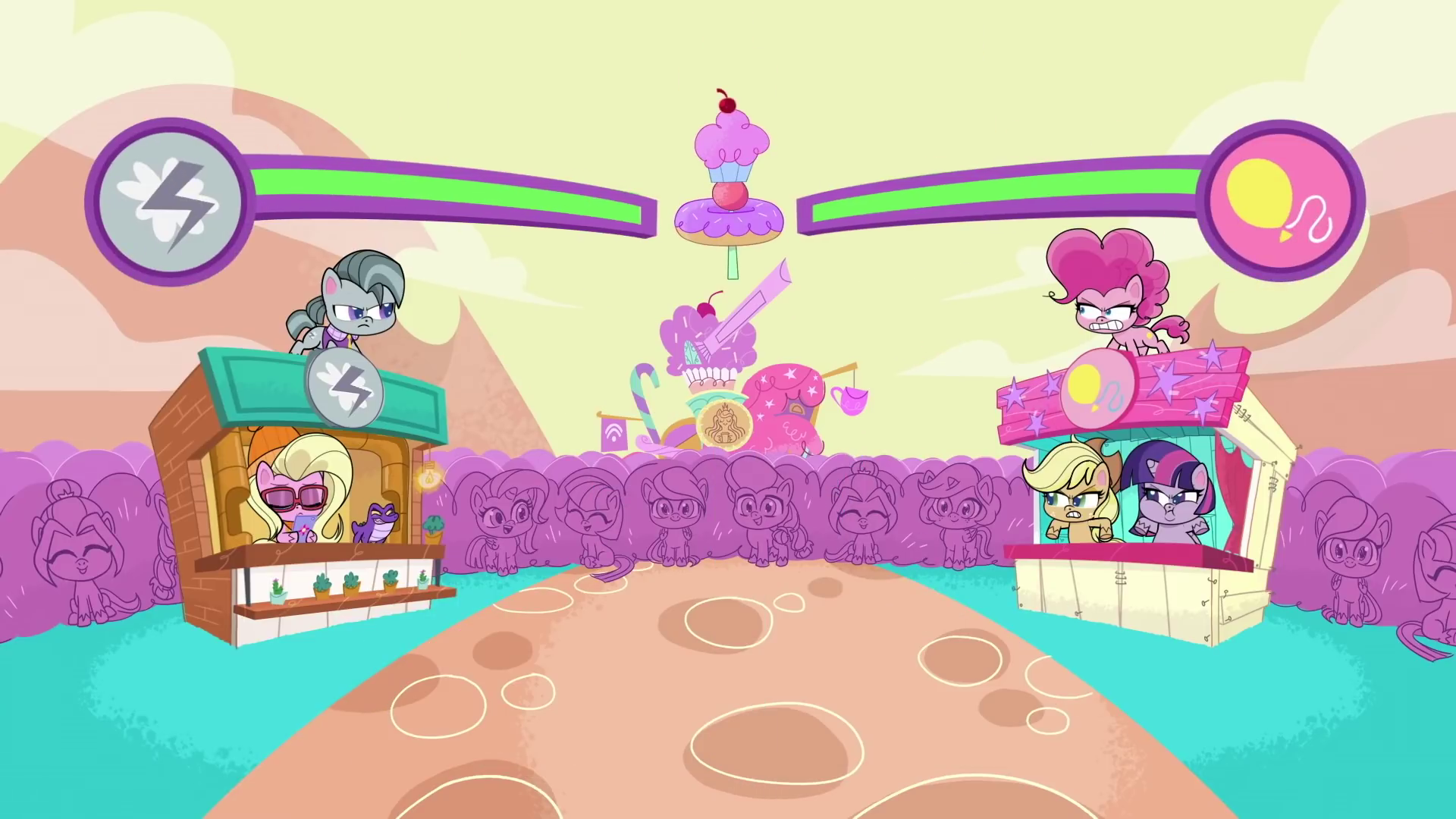 #2432226 - safe, screencap, applejack, buttershy, octavio pie, pinkie ...