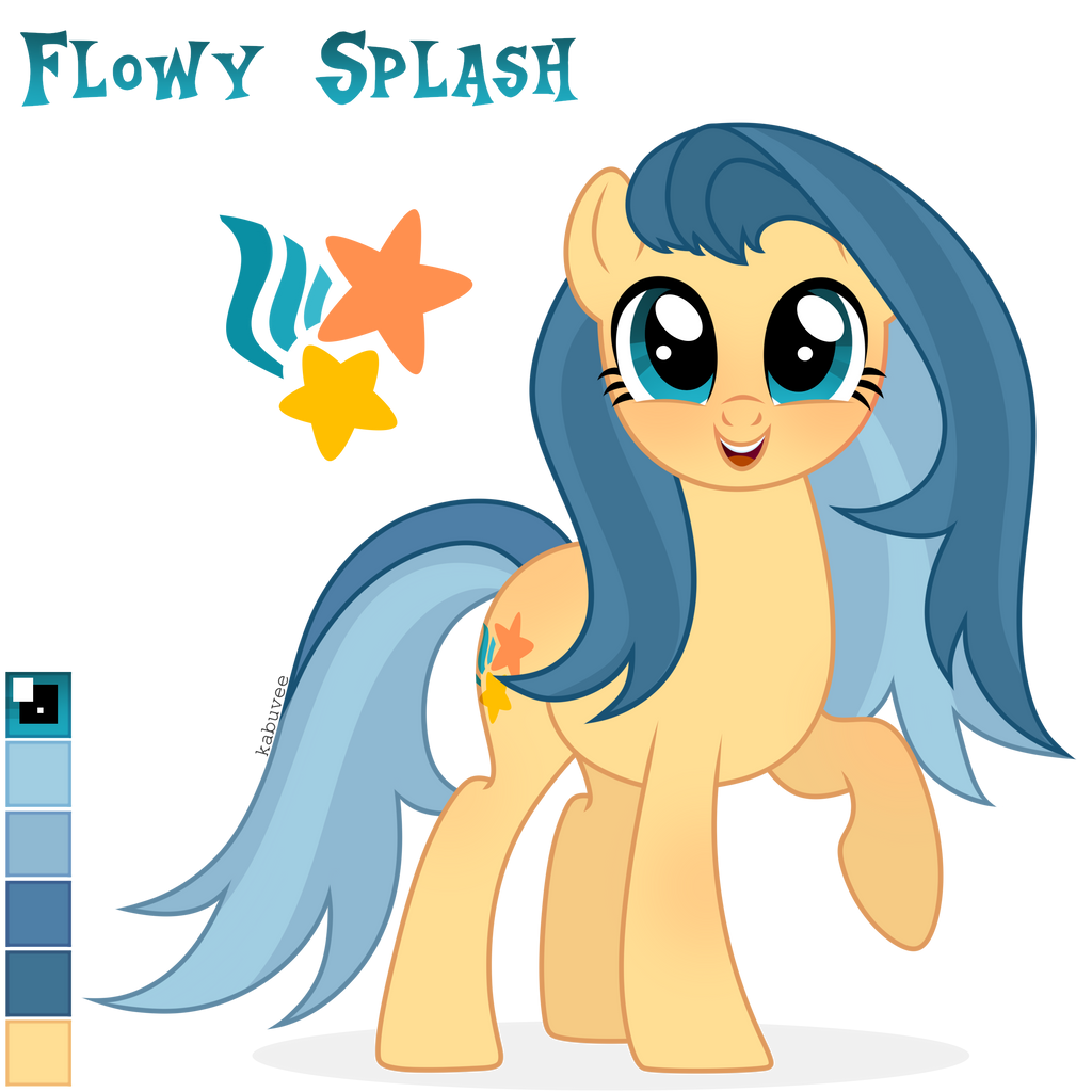 #2418727 - safe, artist:kabuvee, oc, oc only, oc:flowy splash, pegasus ...