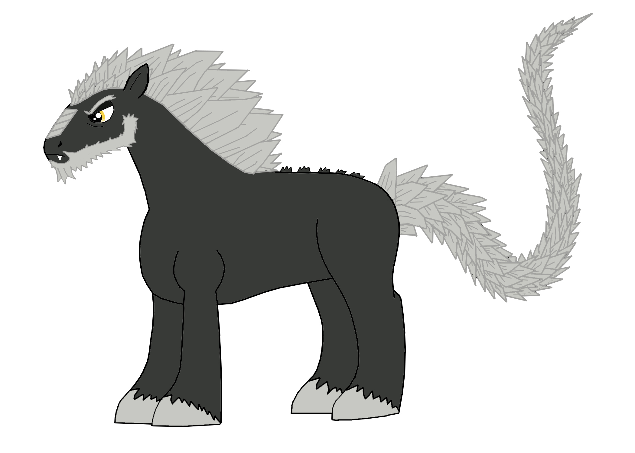 #2451745 - safe, artist:dulldragon2070, kaiju, kaiju pony, pony, fanfic ...