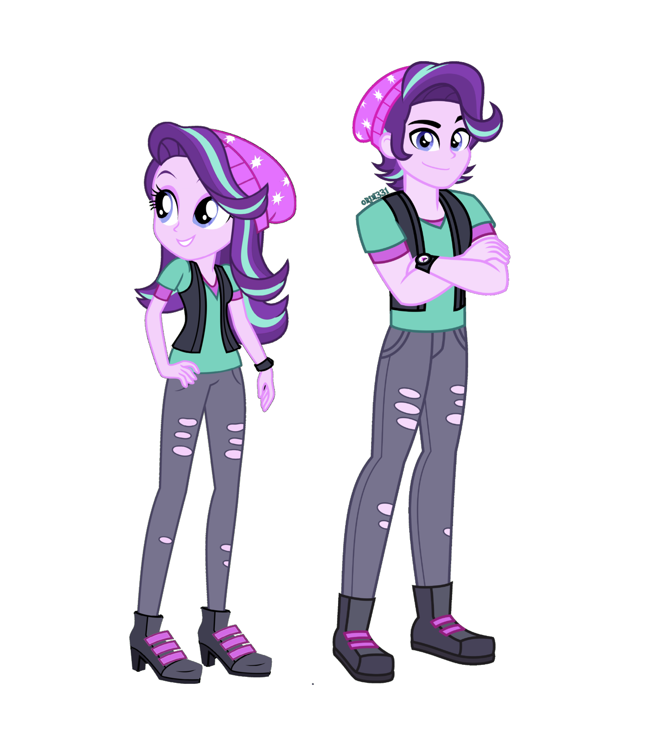 #2520956 - safe, artist:orin331, edit, starlight glimmer, equestria ...