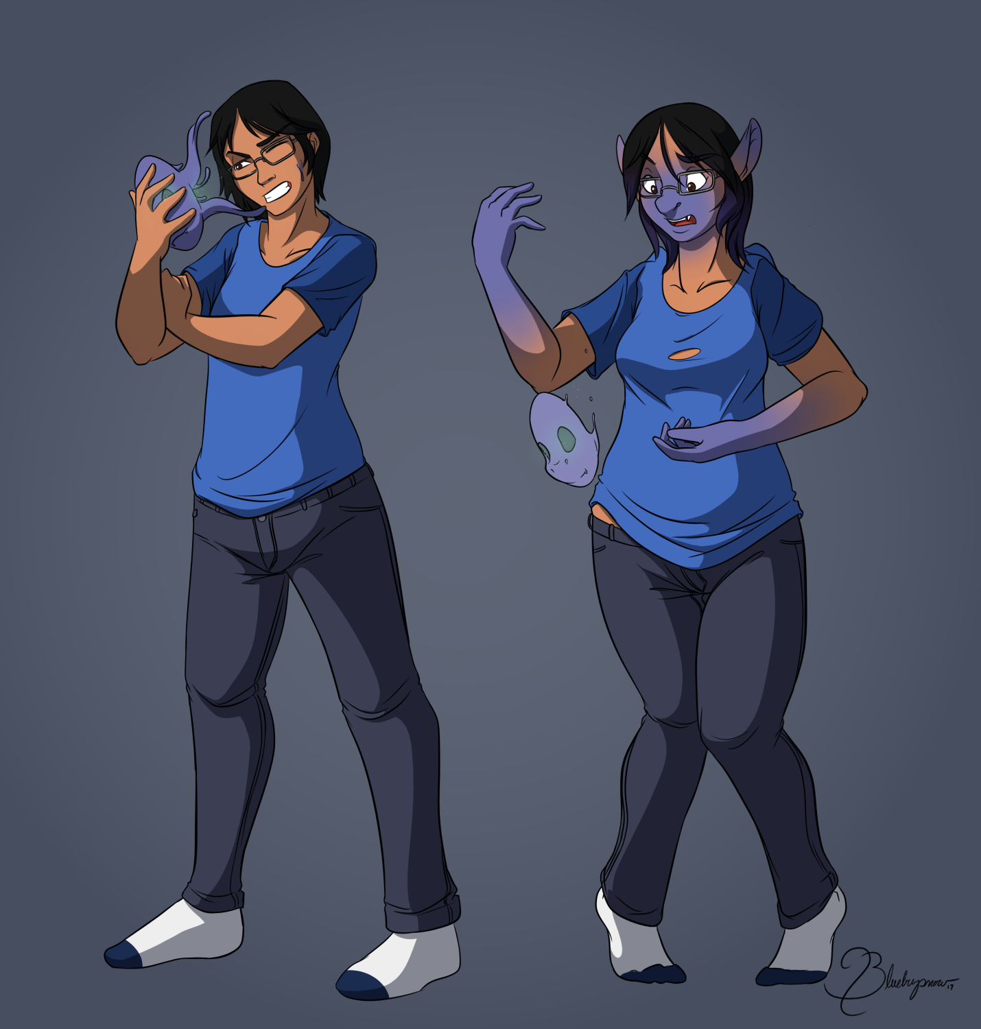 #2527392 - safe, artist:blueberrysnow, oc, oc only, oc:opal, bat pony ...