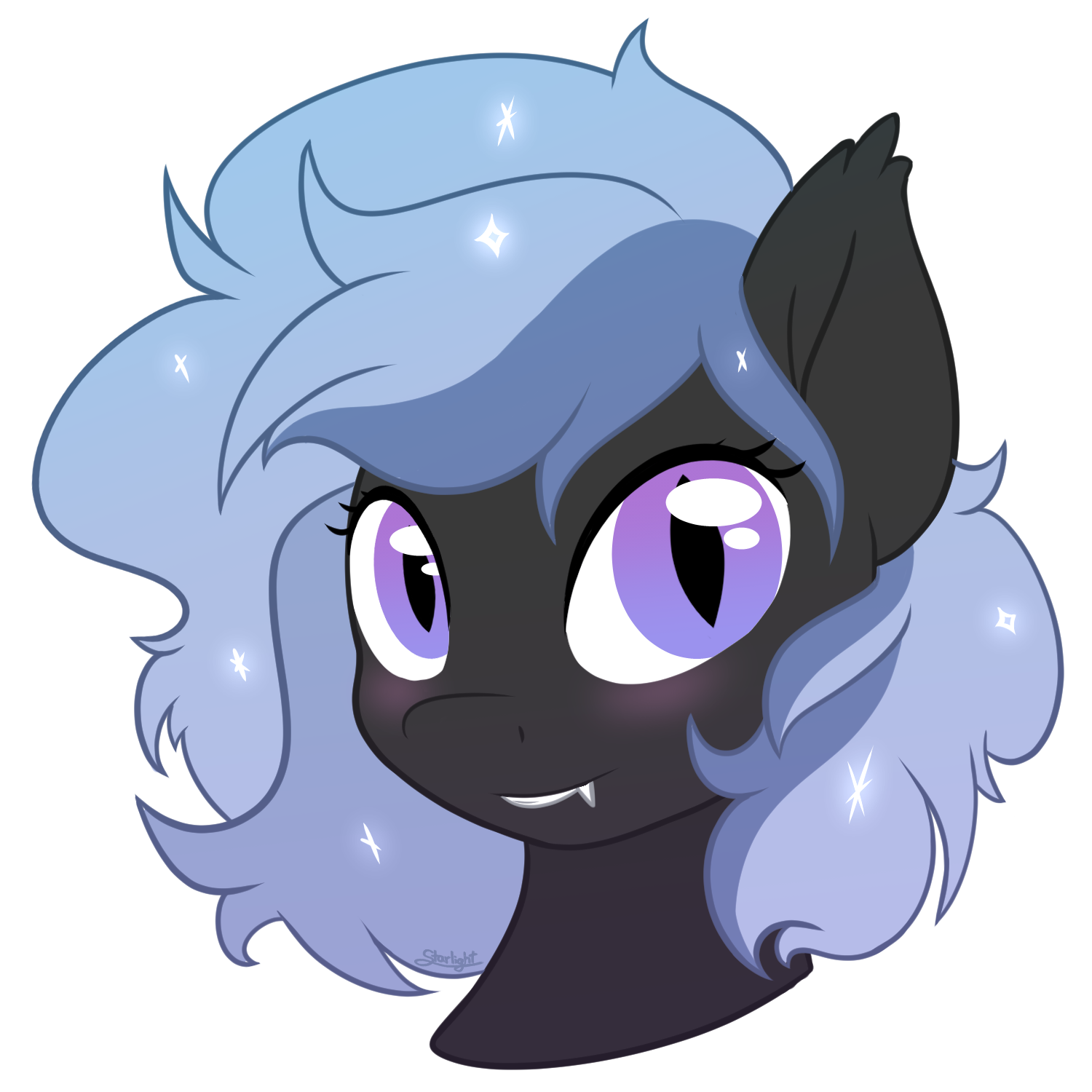 #2534253 - safe, artist:starlight, oc, oc:onyx slate, pony, bust ...