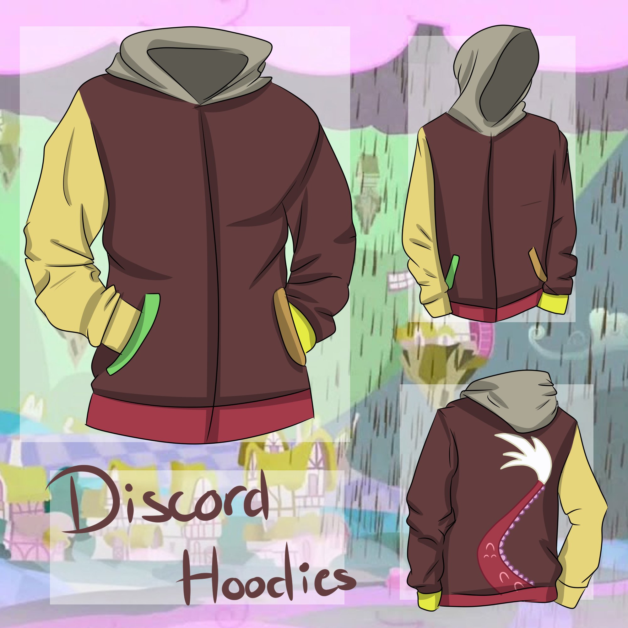 #2537407 - safe, artist:noxi1_48, discord, clothes, hoodie, no pony ...