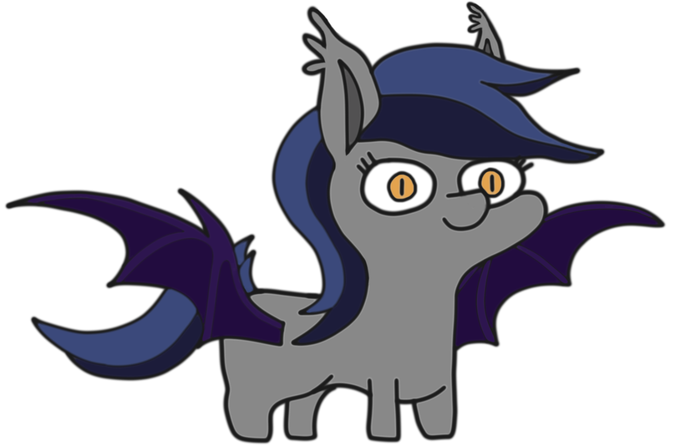 #2723950 - safe, artist:ranze61, oc, oc only, oc:echo, bat pony, pony ...