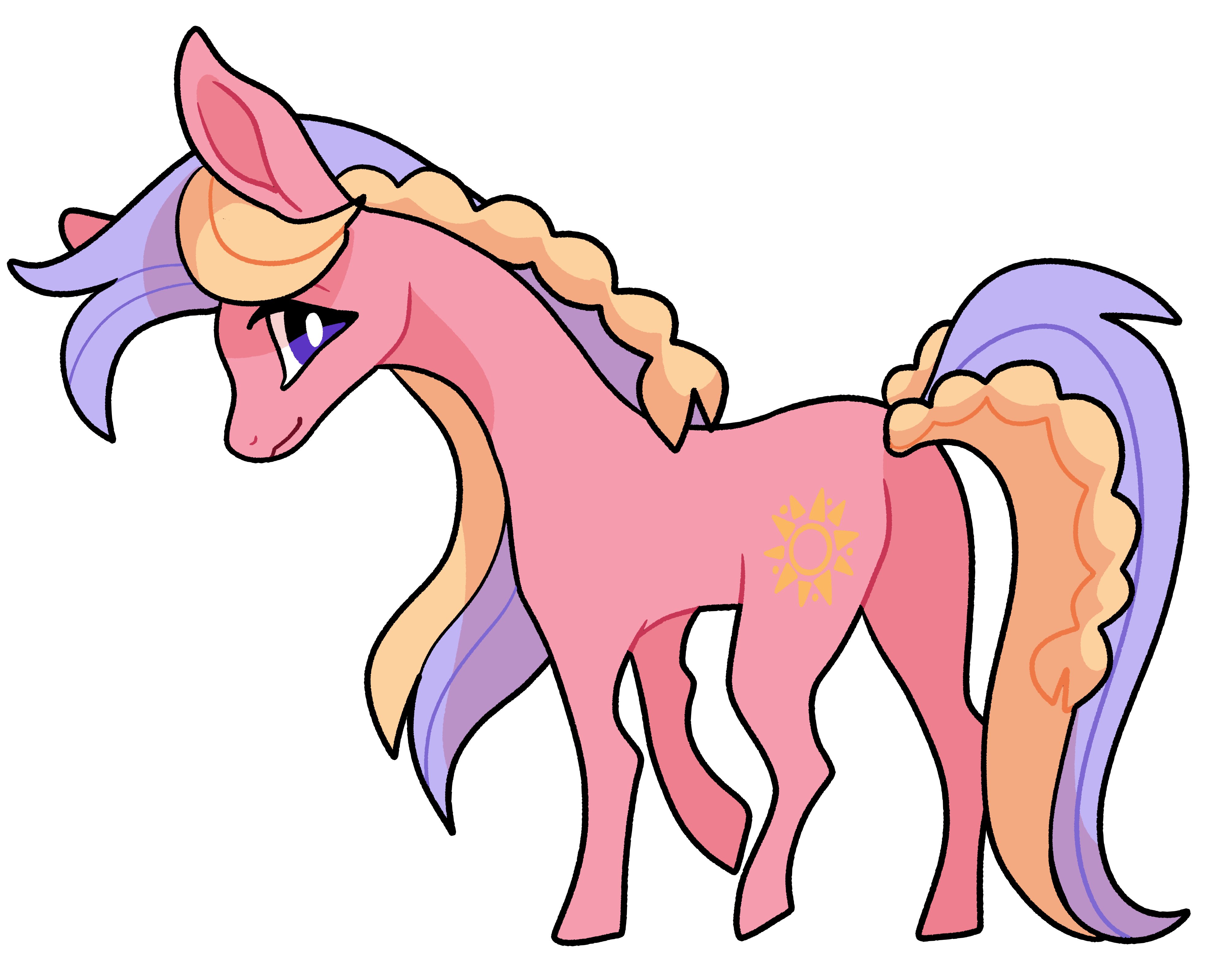 #2728599 - safe, artist:rainbowheartunicorn, sundance (g2), sunsparkle ...