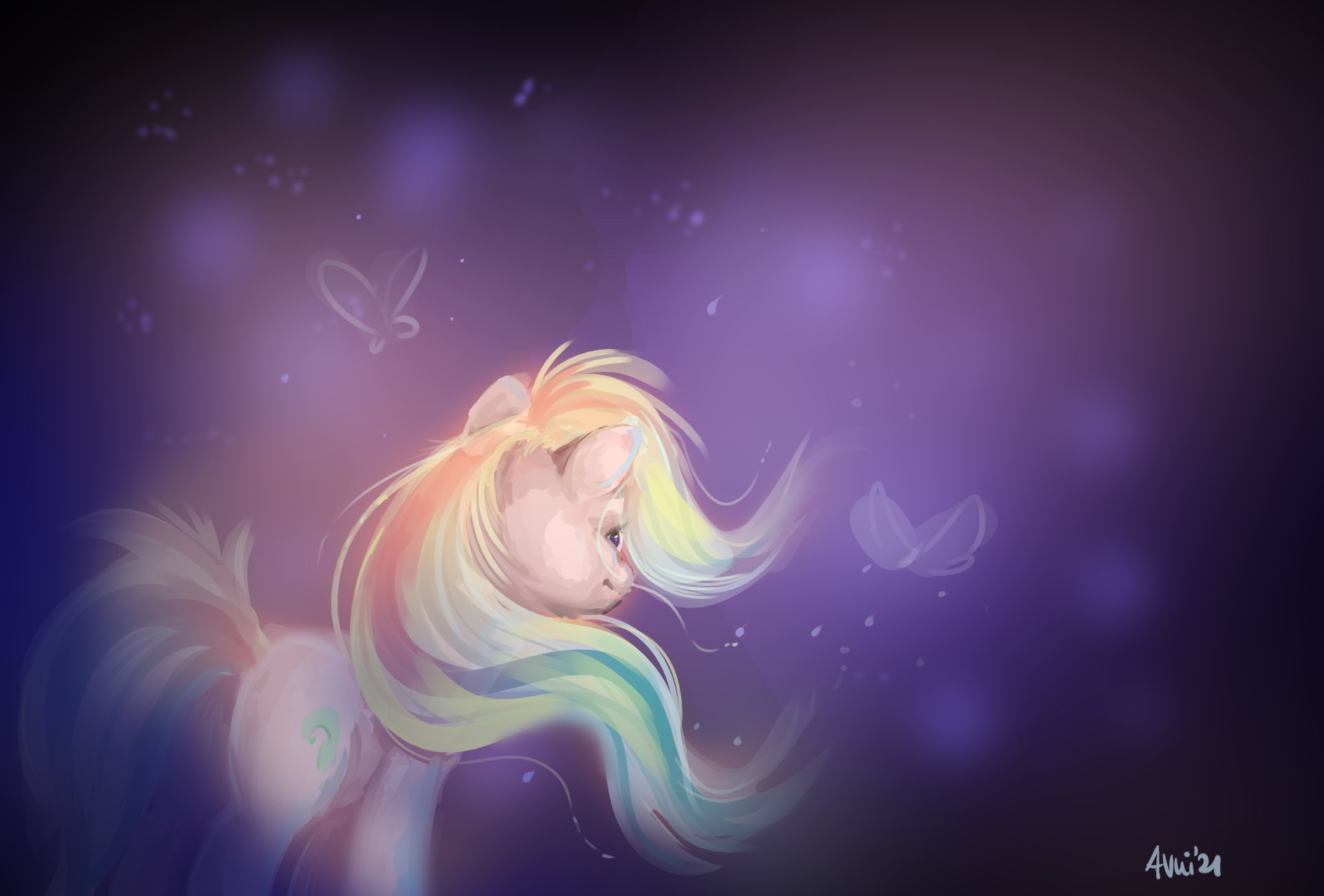 #2733488 - safe, artist:avui, oc, oc only, oc:vanilla twirl, pony, solo ...