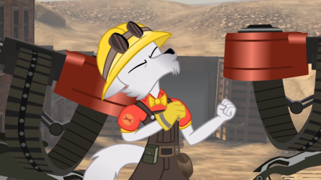 #2735416 - safe, artist:drwolf001, oc, oc:dr. wolf, tf2 analysis ...